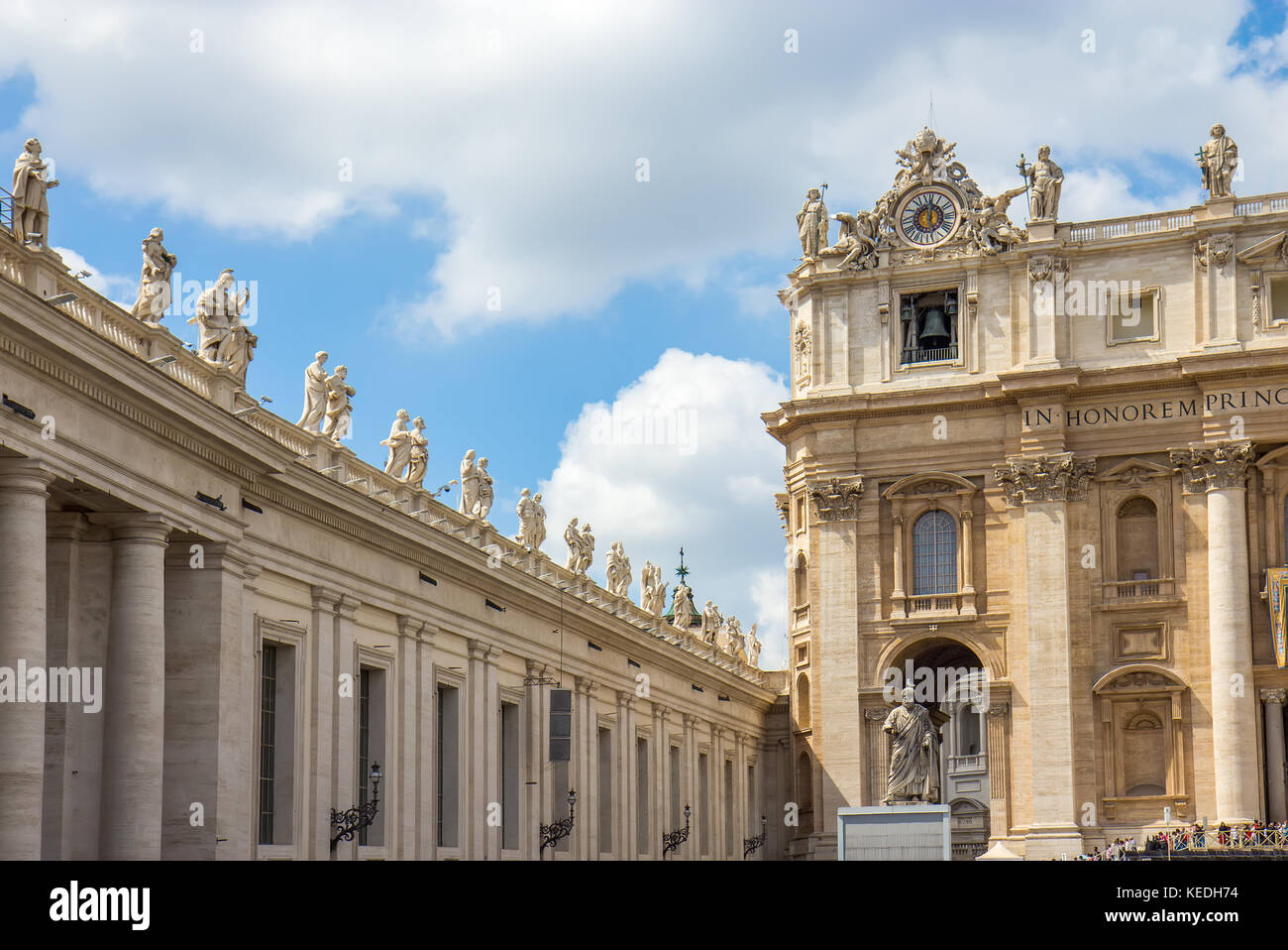 VATICAN CITY, ITALY - APRIL 14, 2017: Basilica of St. Peter, is an ...