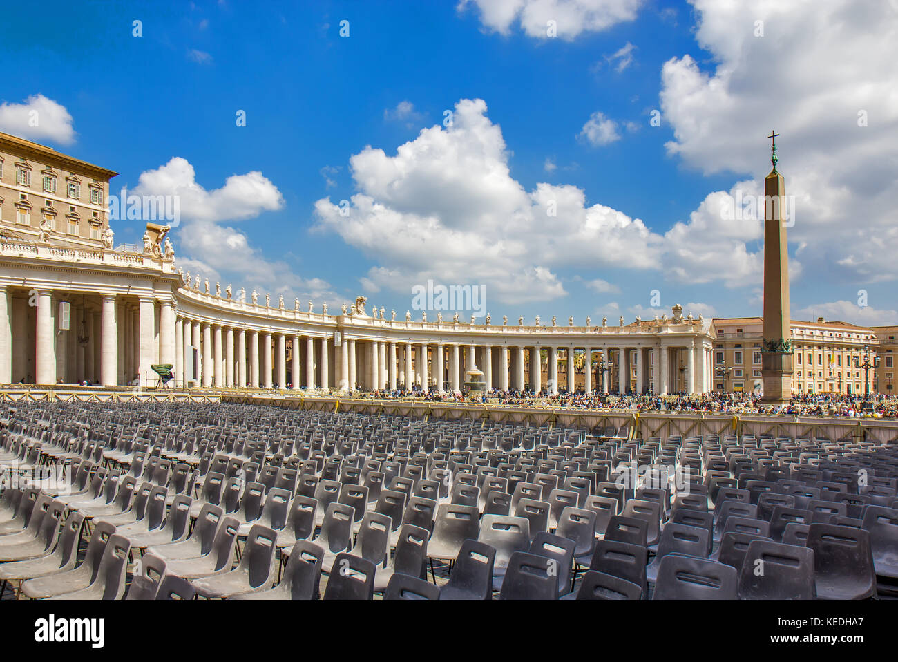 VATICAN CITY, ITALY - APRIL 14, 2017: Basilica of St. Peter, is an ...