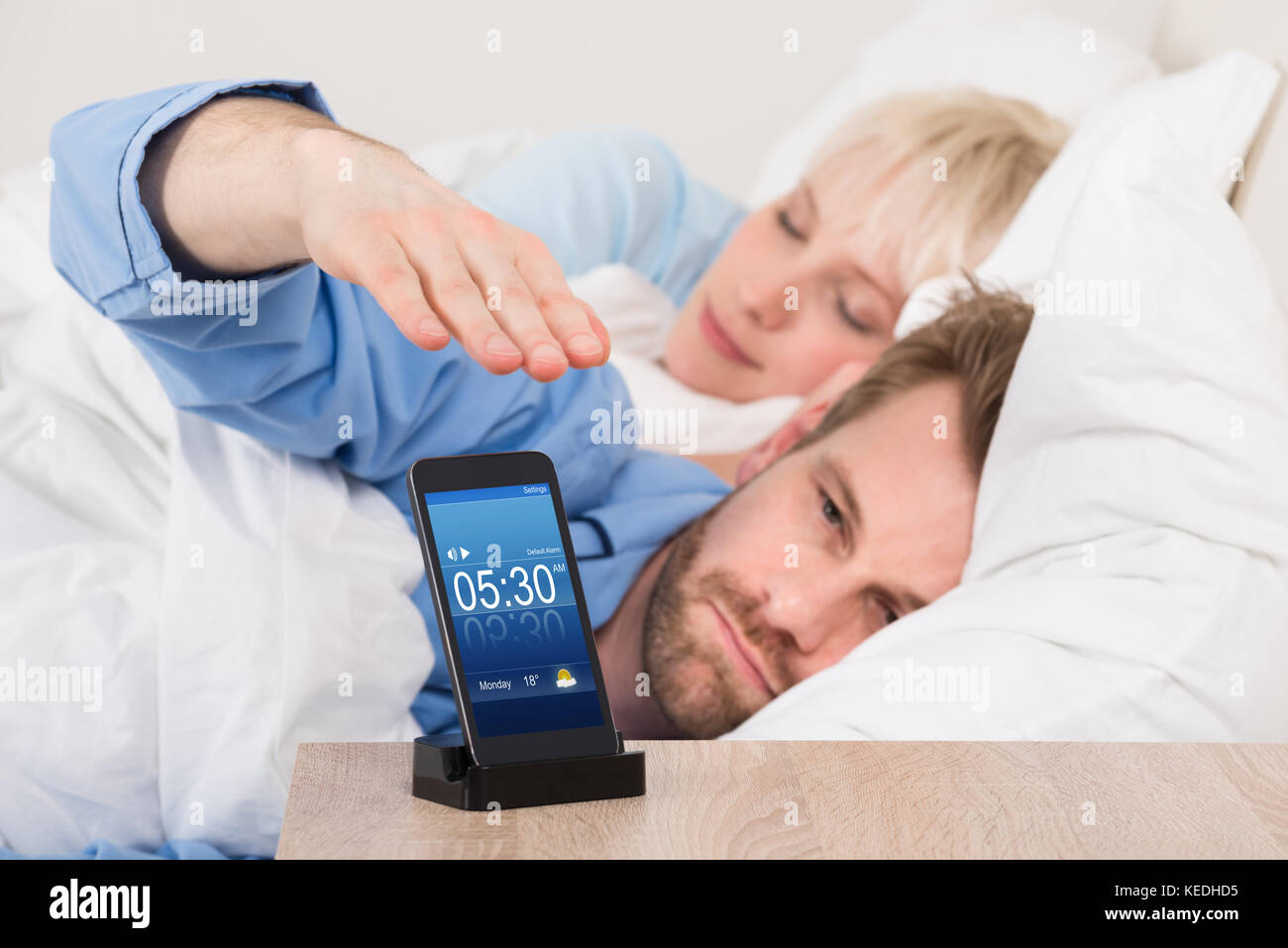 Snooze phone alarm clock hi-res stock photography and images - Alamy