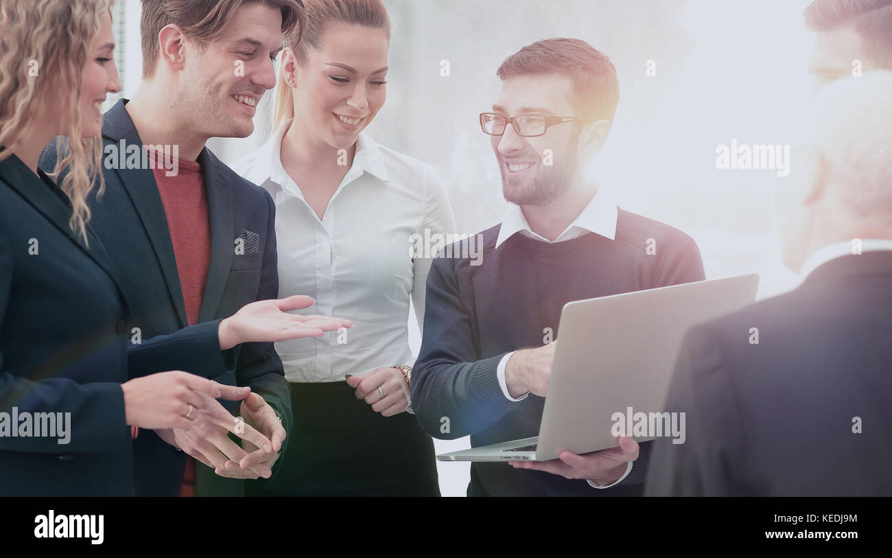Happy business team planning work together Stock Photo - Alamy