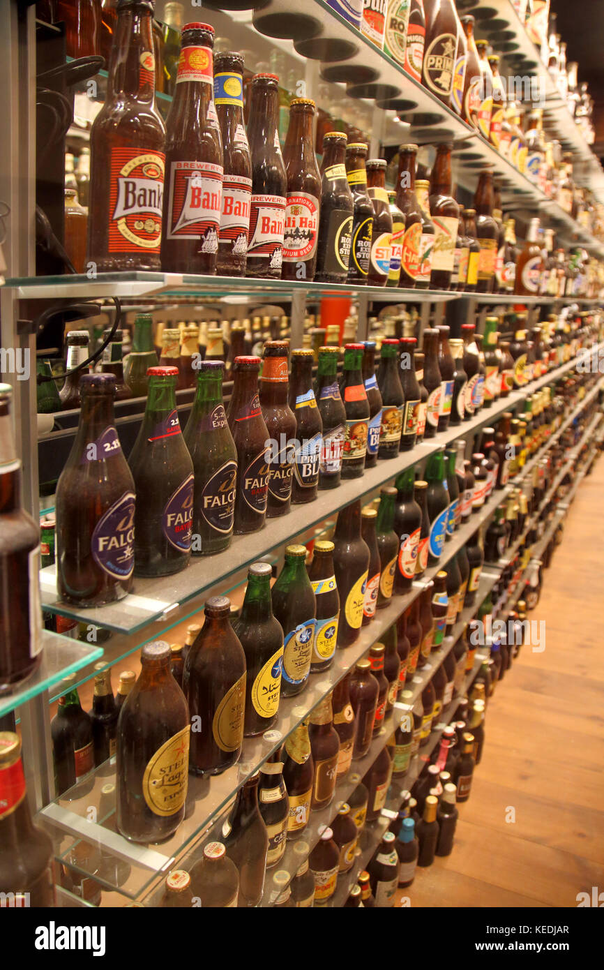 beer bottle collection at carlesberg brewery and visitor centre ...