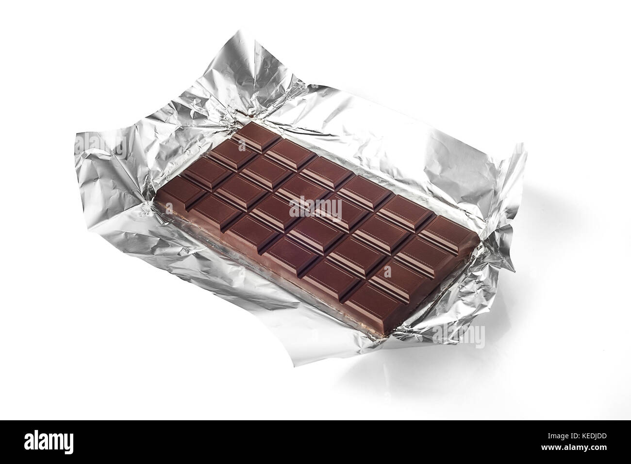 Dark chocolate bar in wrapper Cut Out Stock Images & Pictures - Alamy