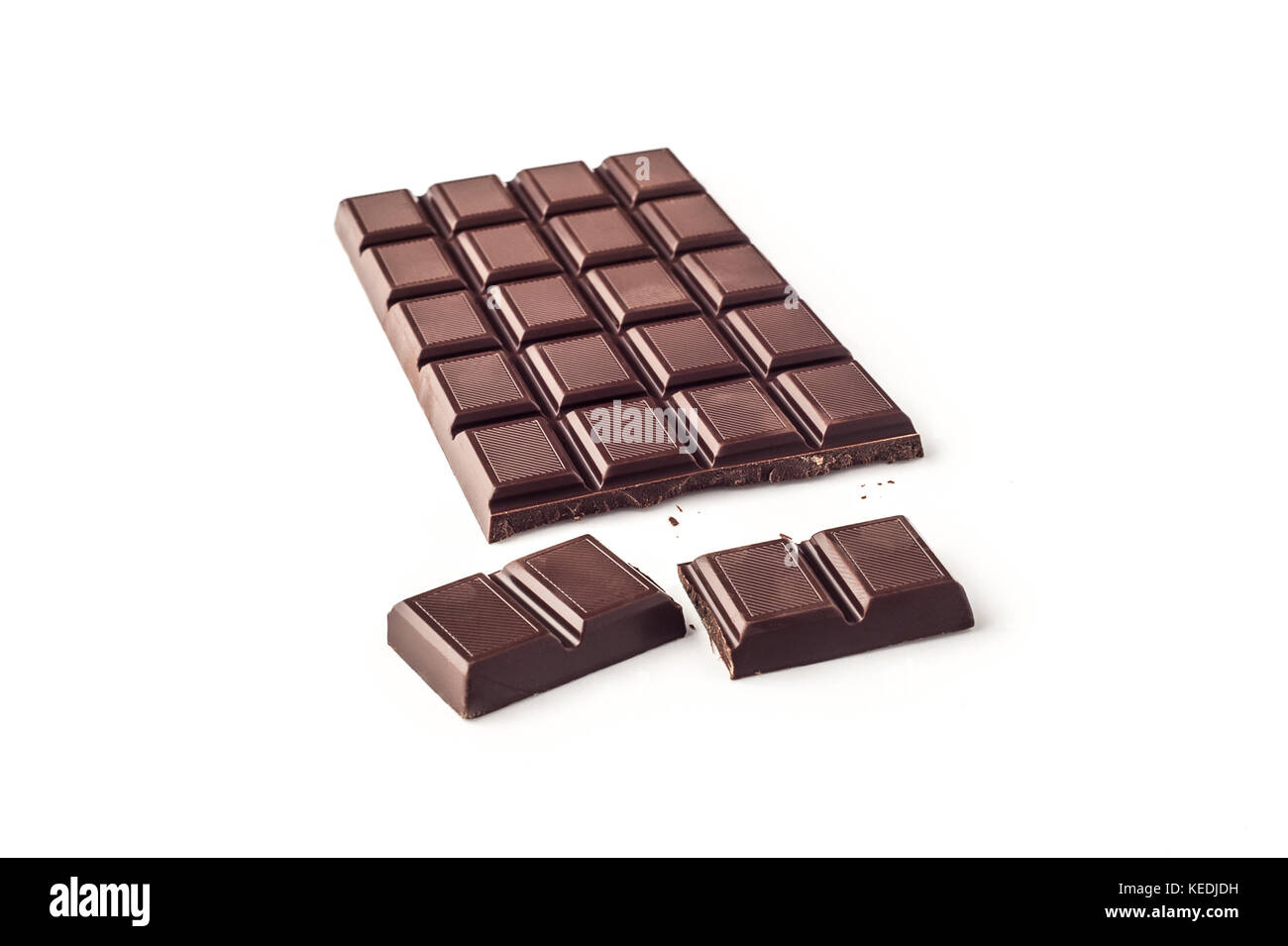 Chocolate bar isolated on white background Stock Photo - Alamy