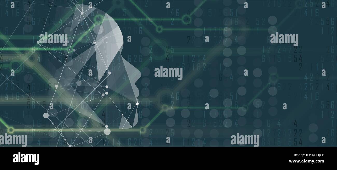 Artificial intelligence background Stock Vector Images - Alamy