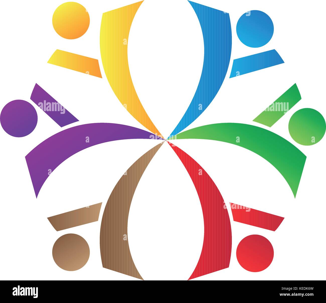Isolated teamwork logo Stock Vector Image & Art - Alamy