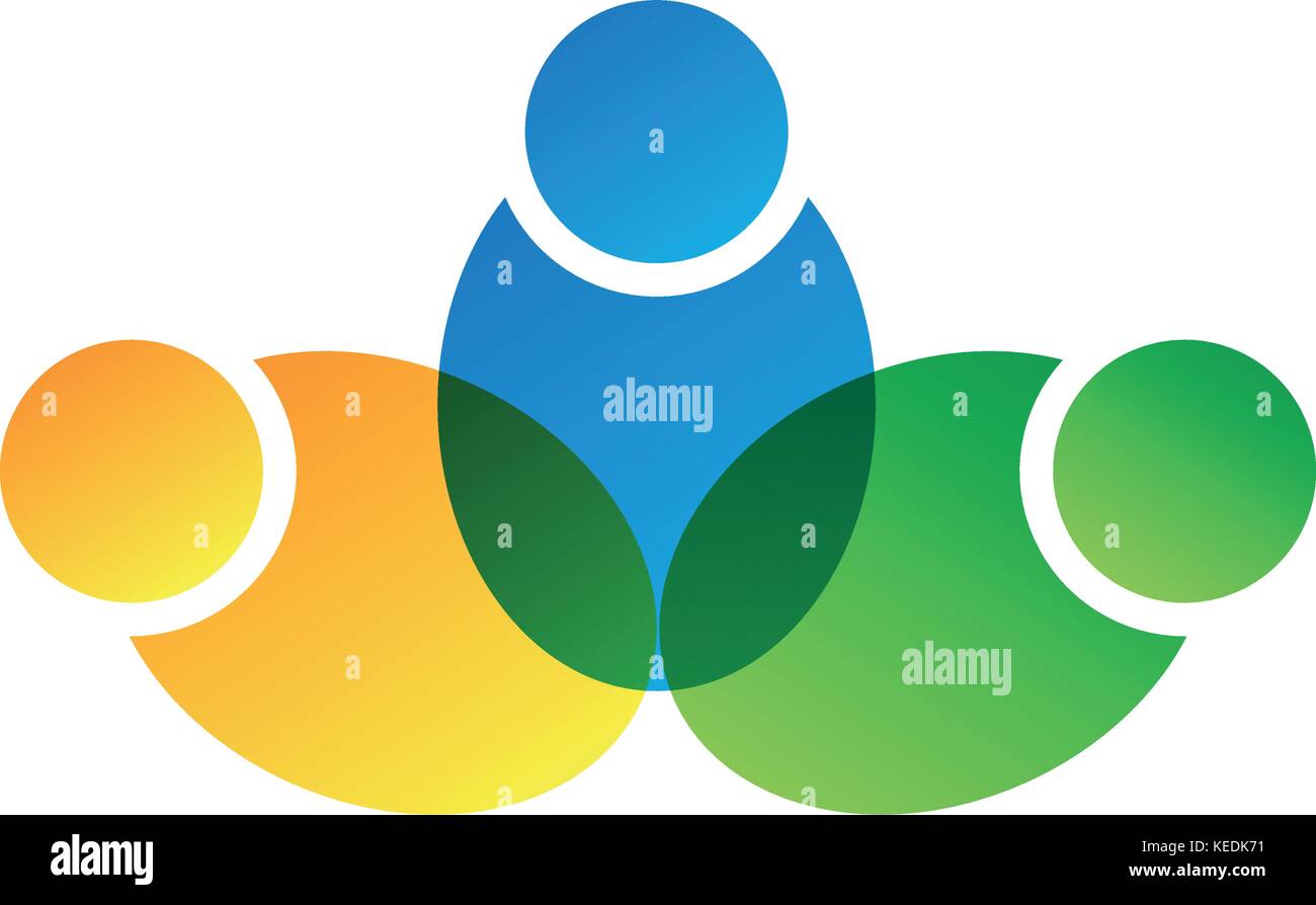 Isolated teamwork logo Stock Vector Image & Art - Alamy