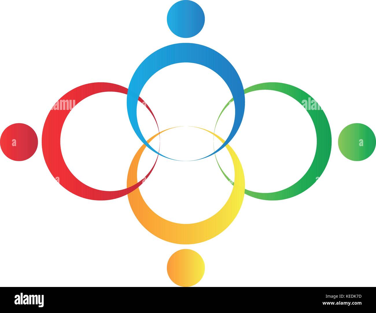 Isolated teamwork logo Stock Vector Image & Art - Alamy