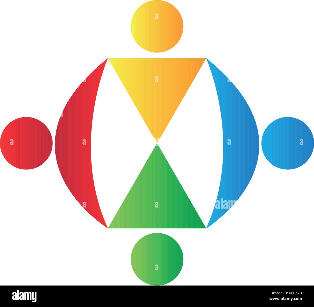 Isolated teamwork logo Stock Vector Image & Art - Alamy