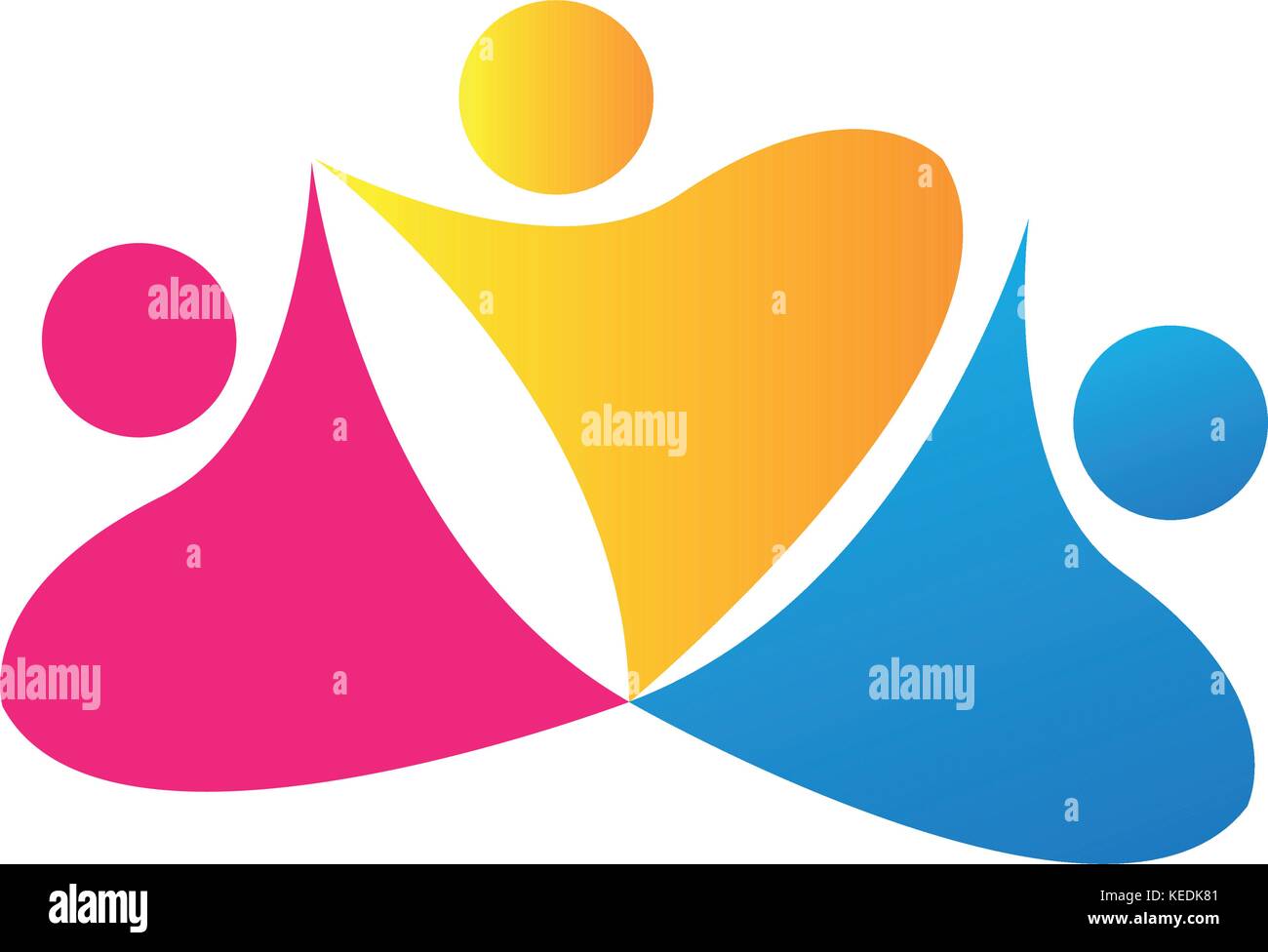 Isolated teamwork logo Stock Vector Image & Art - Alamy