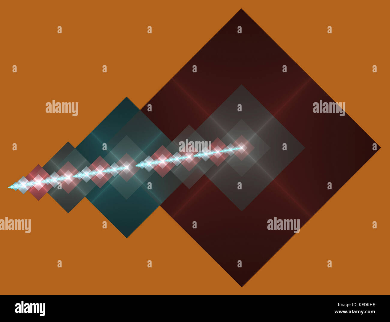 Layers of squares in different sizes seemingly pointing in a specific ...