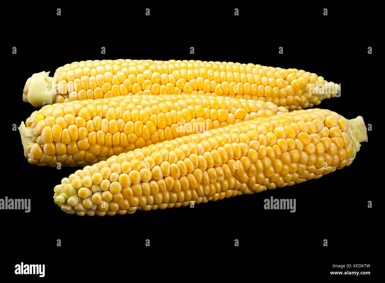 Raw ear corn on black hi-res stock photography and images - Alamy