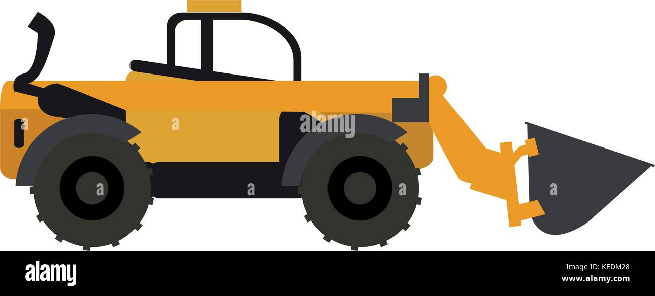 Wheel loader vehicle icon Stock Vector Image & Art - Alamy