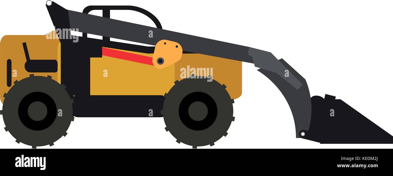 Wheel loader vehicle icon Stock Vector Image & Art - Alamy