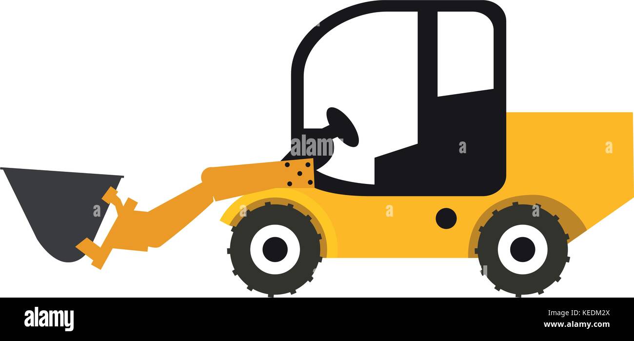 Wheel loader vehicle icon Stock Vector Image & Art - Alamy