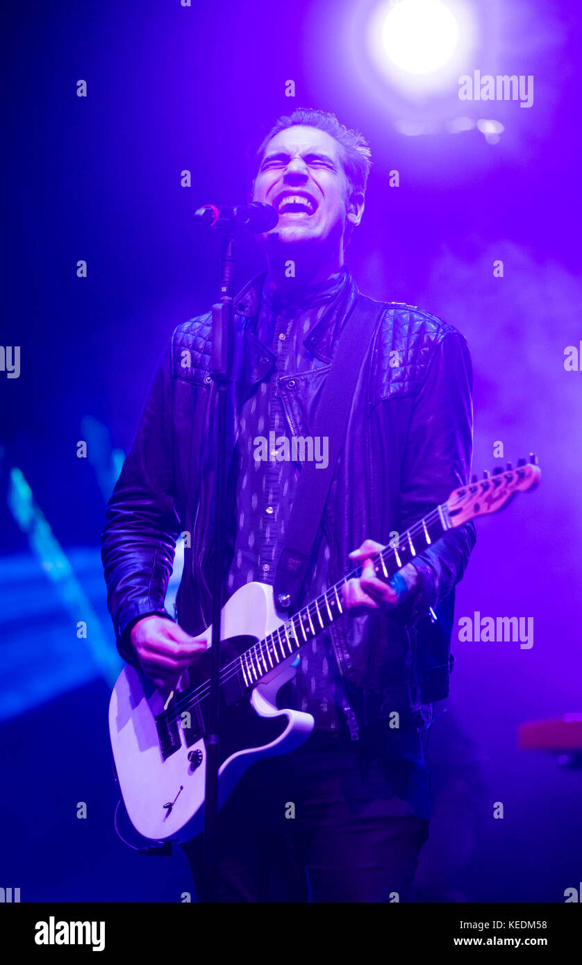 Charlie Simpson performs with his band Busted during the Audio and ...