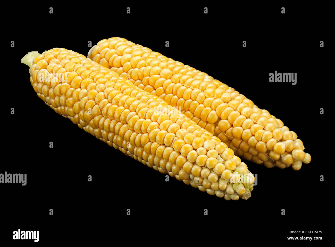 Raw ear corn on black hi-res stock photography and images - Alamy