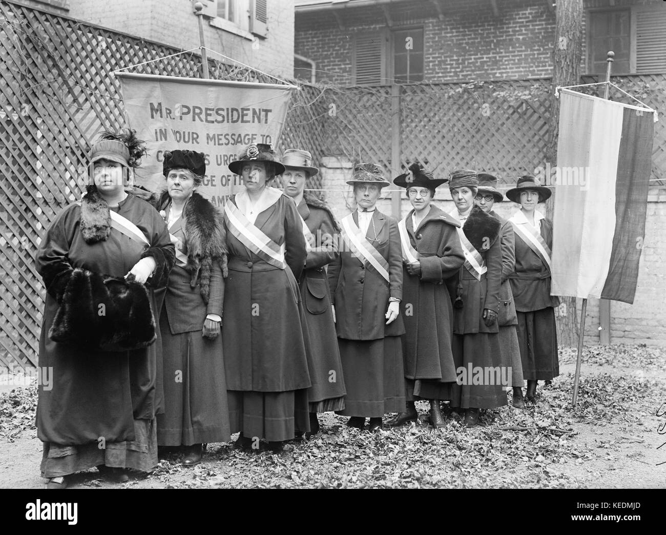 Suffragette banner Black and White Stock Photos & Images - Alamy