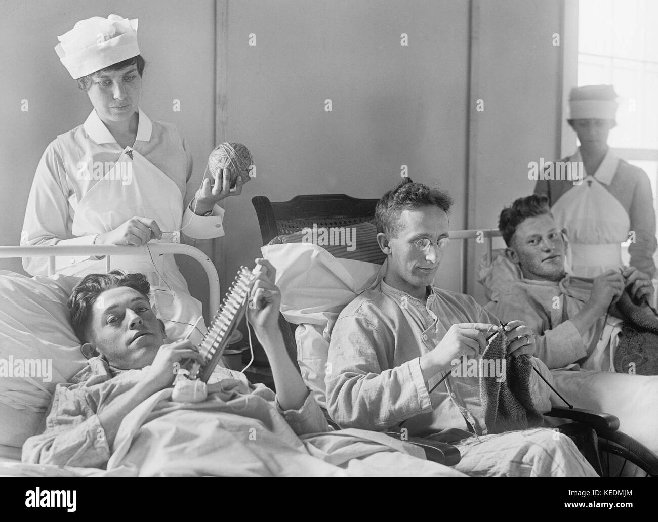 Recovering Soldier with Nurse,Walter Reed General Hospital,Washington ...
