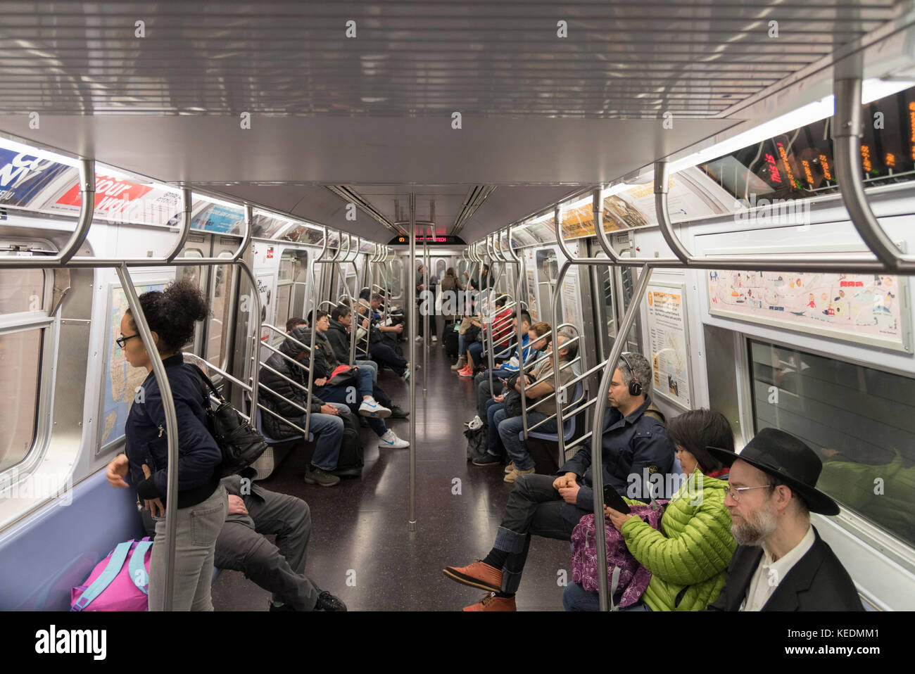 New york subway car hi-res stock photography and images - Alamy