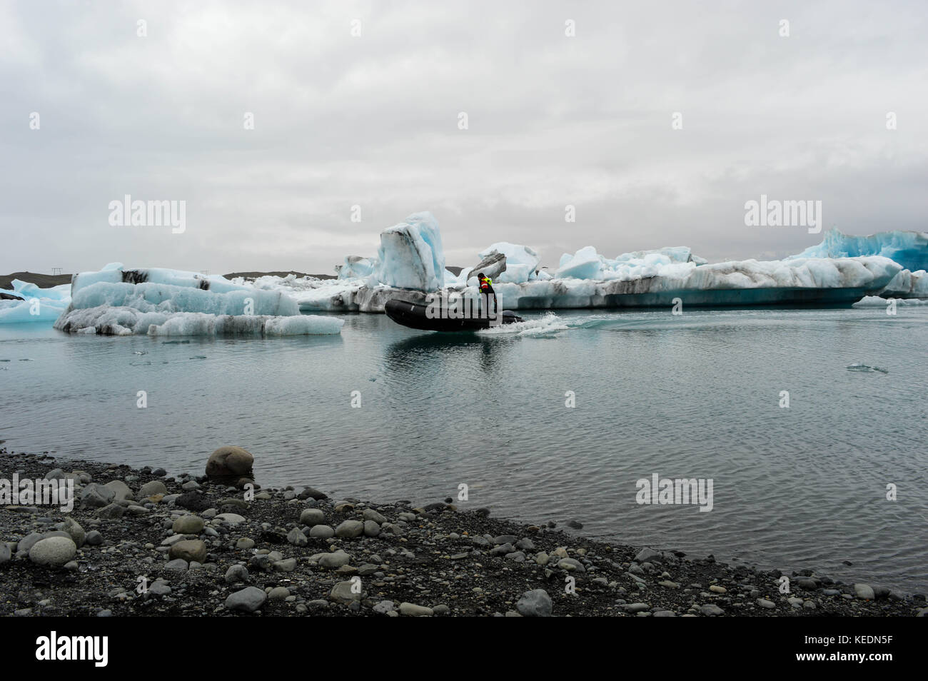 Calm iceberg scenery in Iceland Stock Photo - Alamy