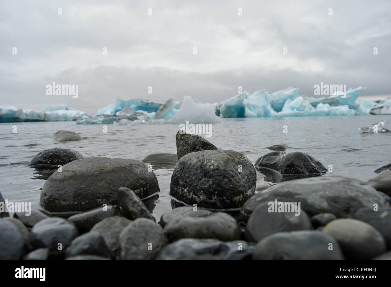 Calm iceberg scenery in Iceland Stock Photo - Alamy