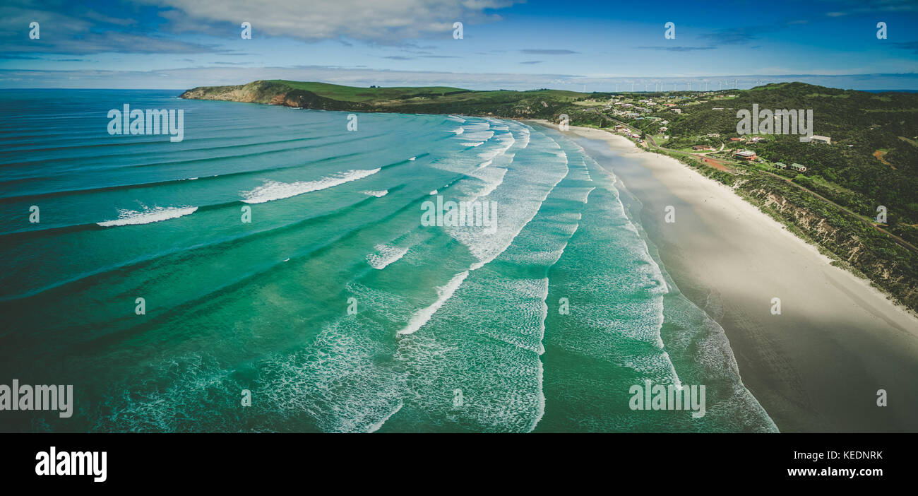 Aerial view of Cape Bridgewater beach, Victoria, Australia Stock Photo ...