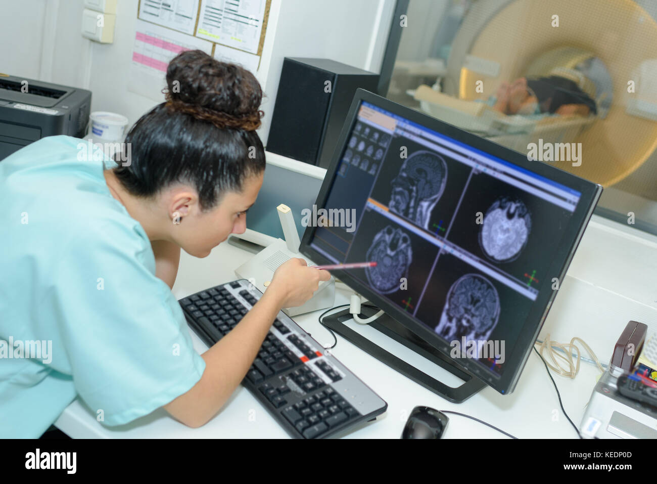 radiologist monitoring the examination Stock Photo - Alamy