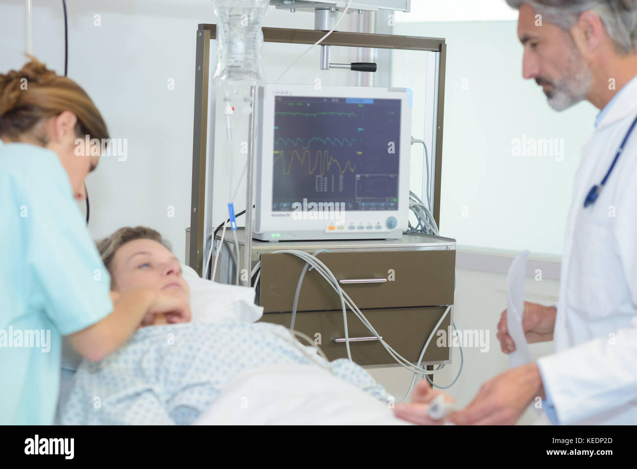woman patient in the hospital Stock Photo - Alamy