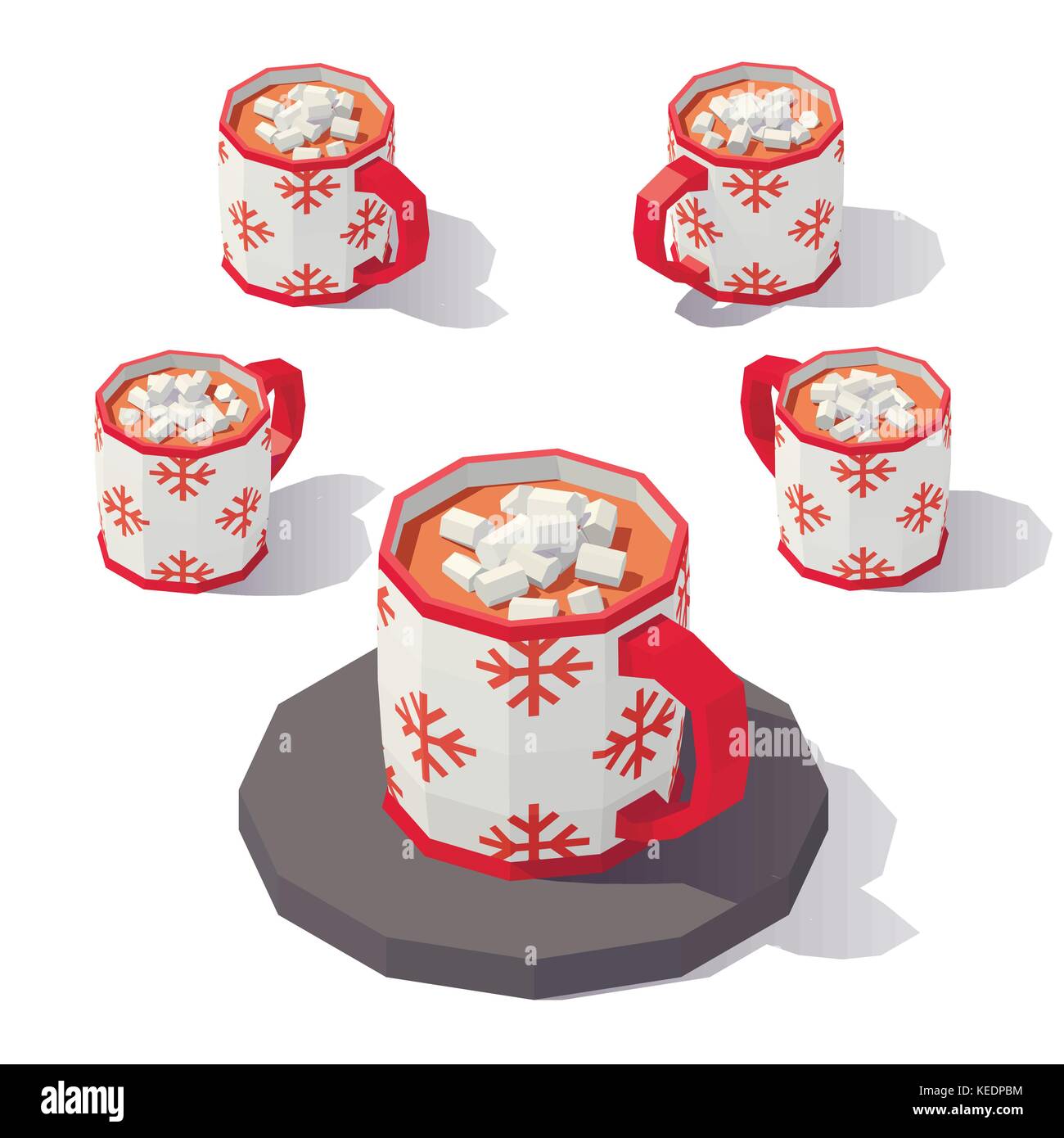 Vector red mug hot Stock Vector Images - Alamy