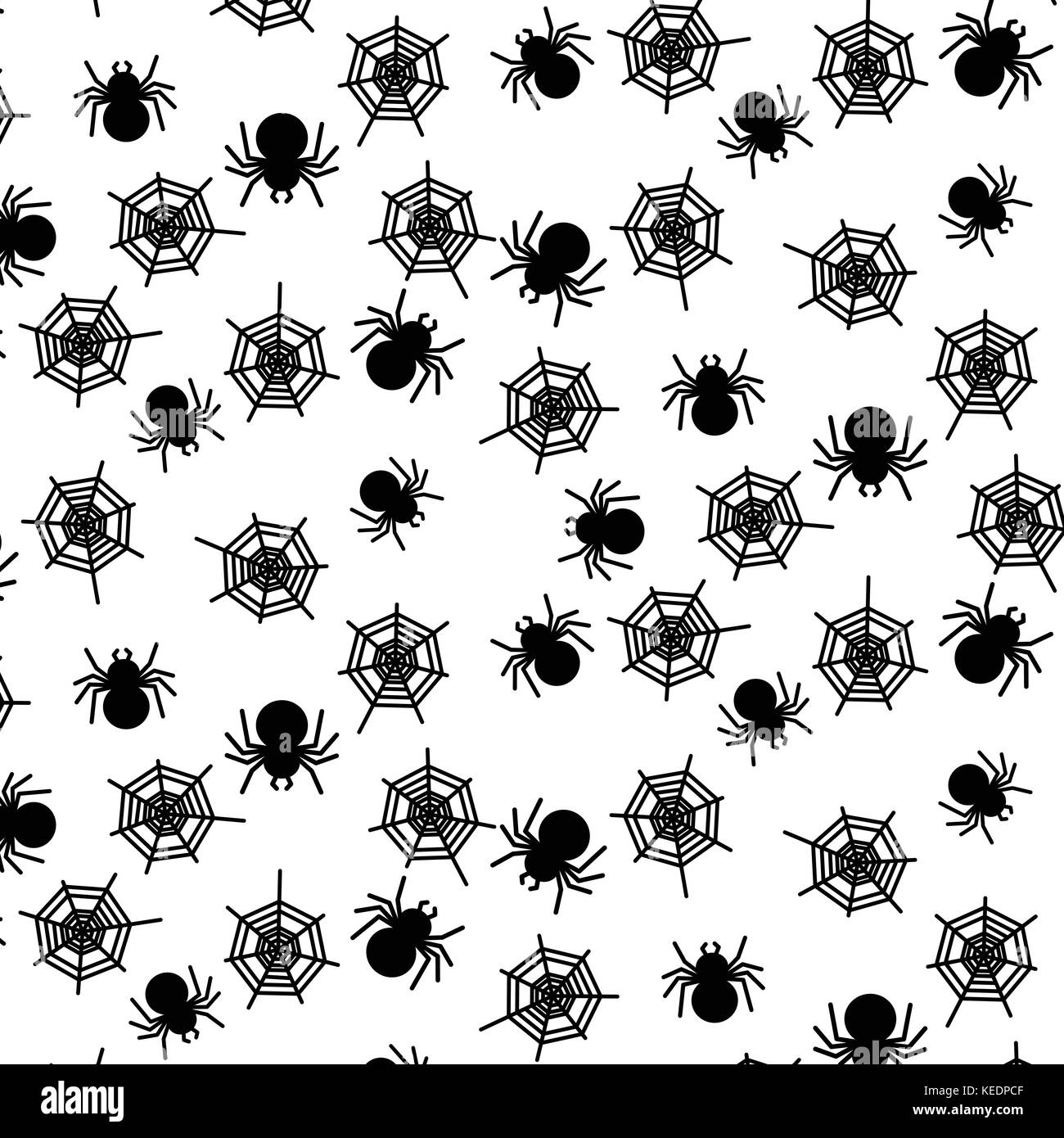 Simple Spider and web icon pattern on White background for illustrator ...