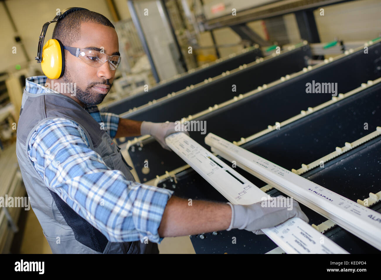 company material inspector Stock Photo - Alamy