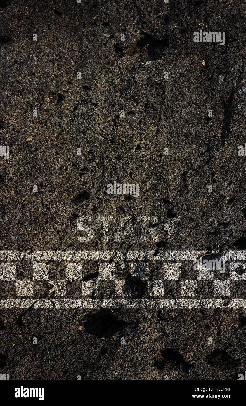 Crack start line racing background Stock Photo - Alamy