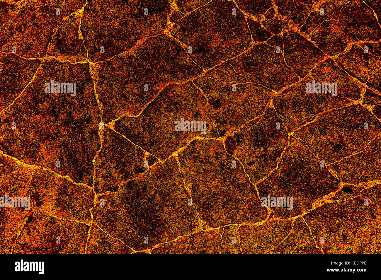 heat red cracked ground texture after eruption volcano Stock Photo - Alamy