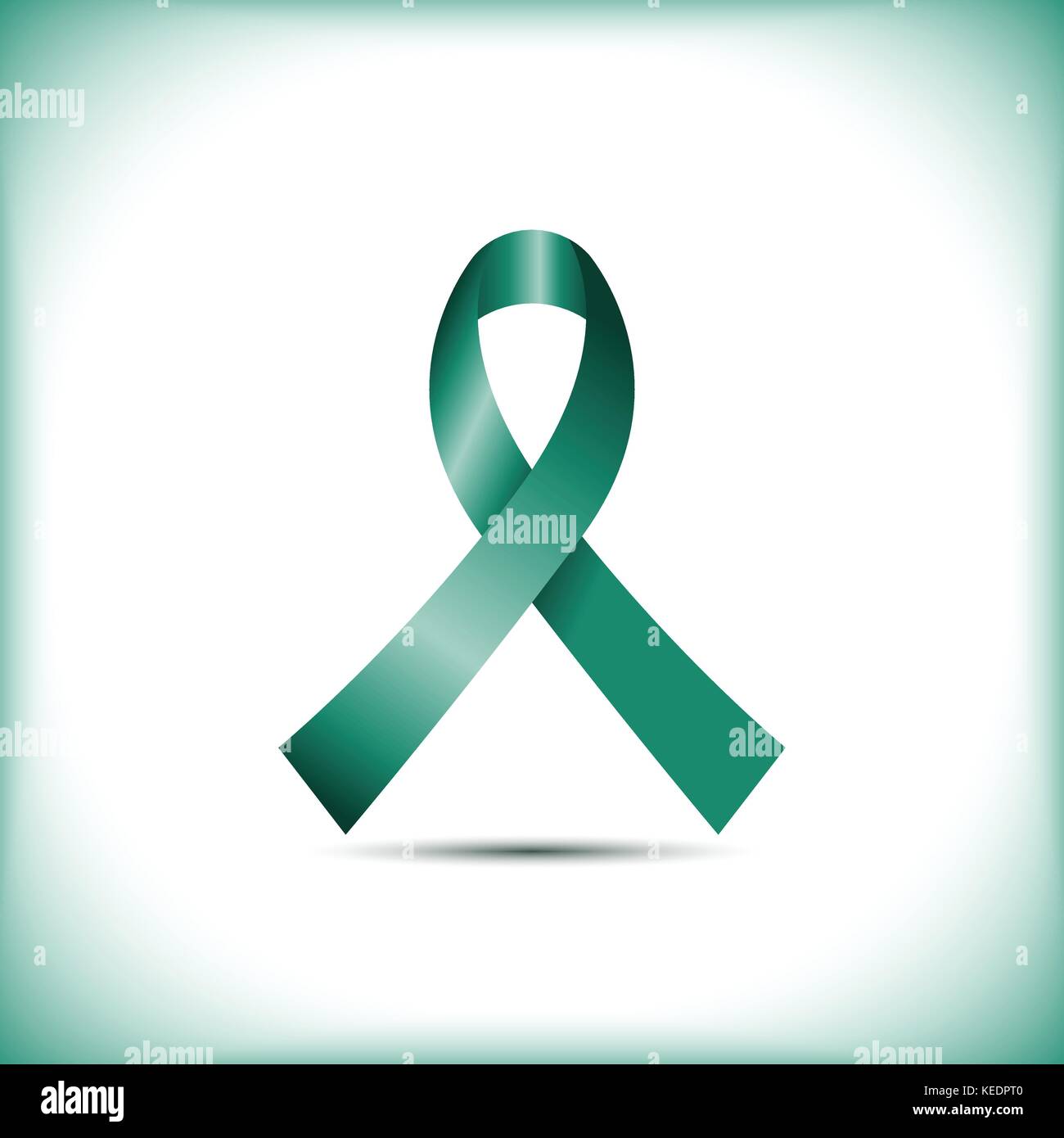 Jade awareness ribbon isolated on white background icon vector graphic ...