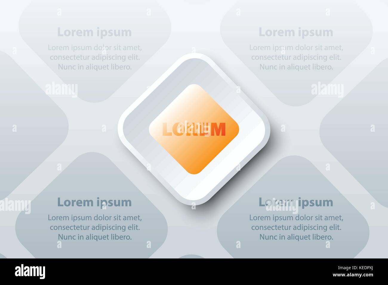 Orange topics 3d paper square on pattern for presentation cover poster ...