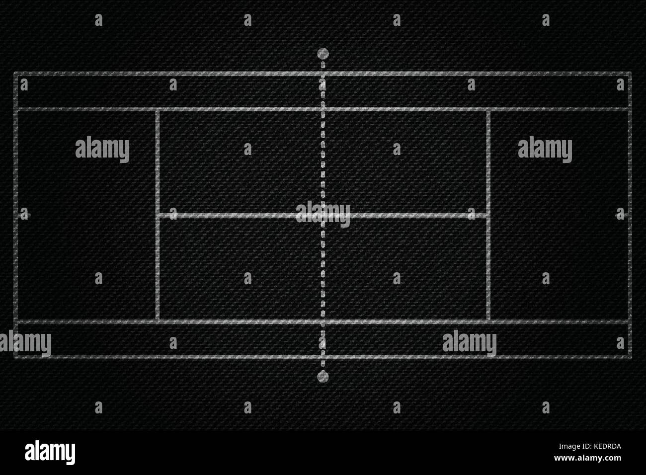 Realistic Black Denim texture of Tennis field element vector ...