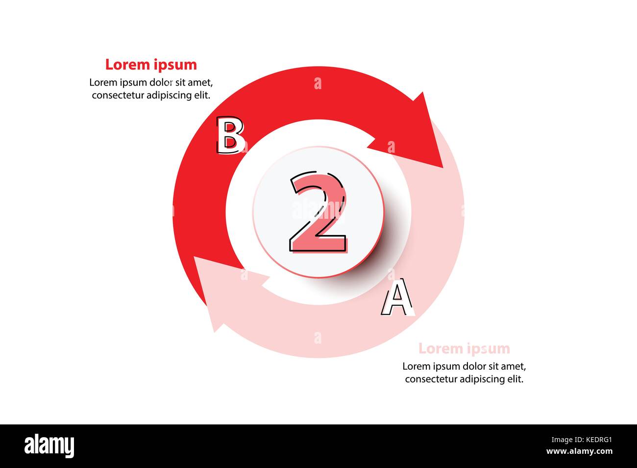 Loop red arrow Stock Vector Images - Alamy