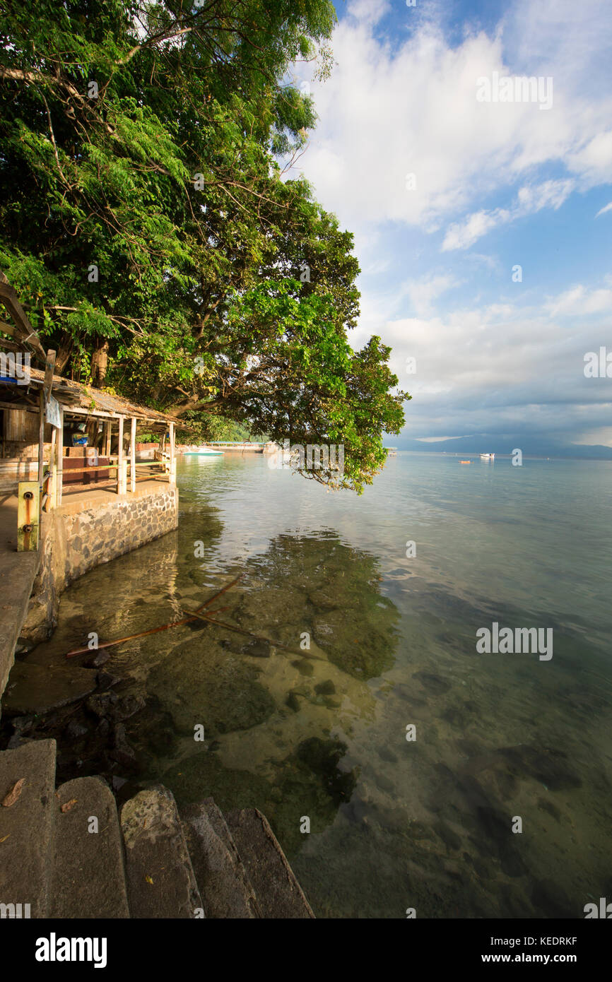 Calm ocean lagoon at Bunaken Island, Sulawesi Stock Photo - Alamy