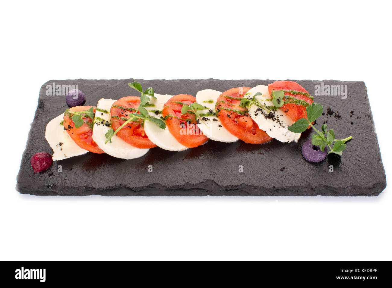 Caprese italian mediterranean salad Cut Out Stock Images & Pictures - Alamy