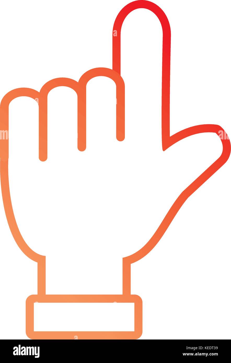 hand vector illustration Stock Vector Image & Art - Alamy