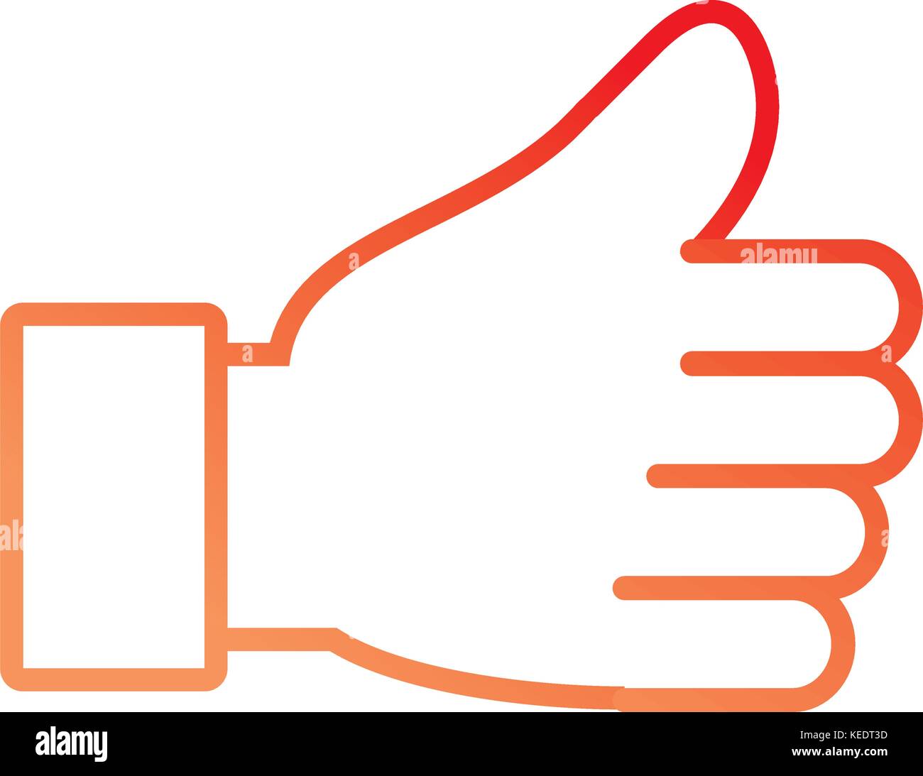 hand vector illustration Stock Vector Image & Art - Alamy