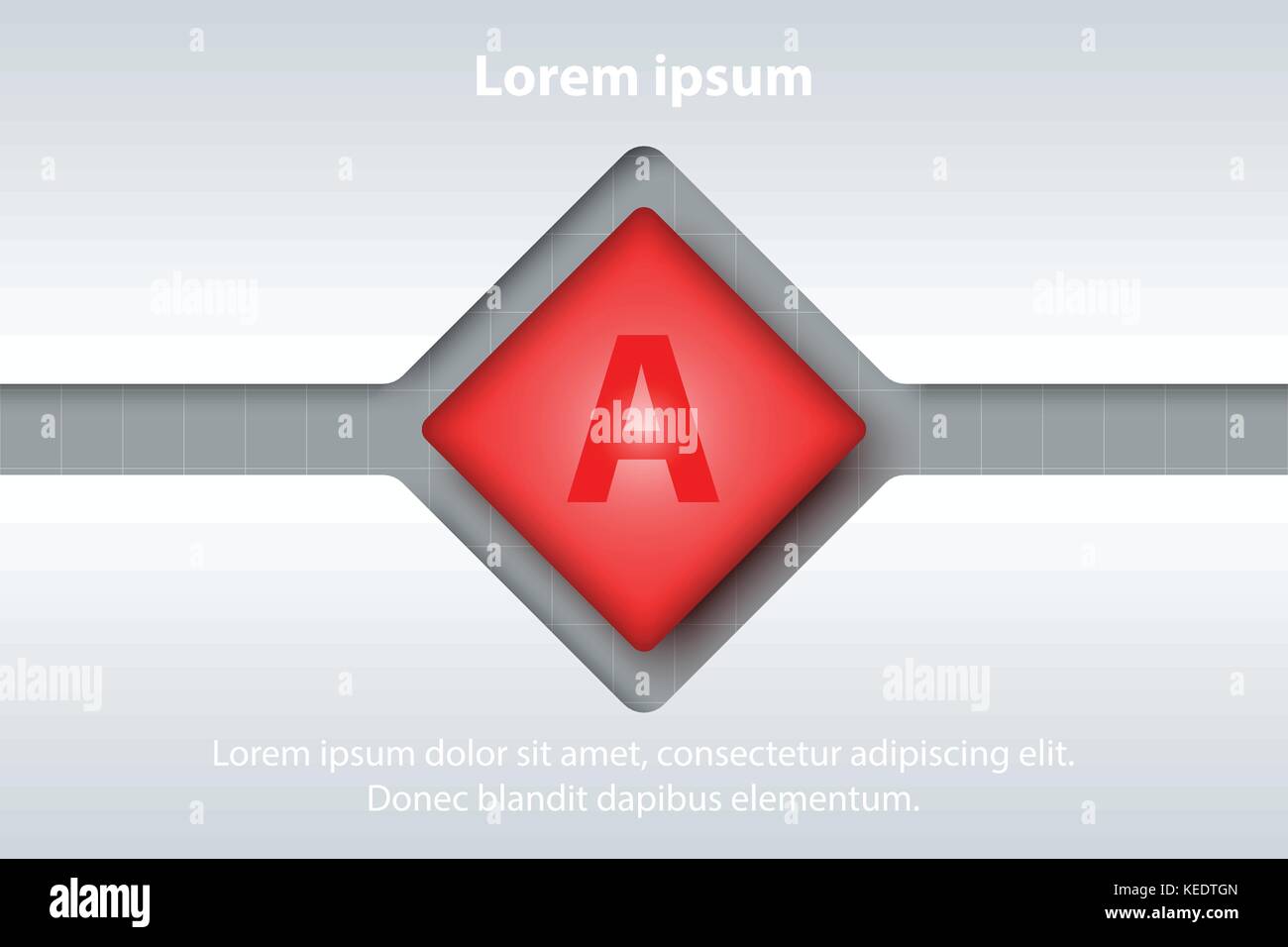 Red 3d flipped square in timeline carve white template on white grid ...