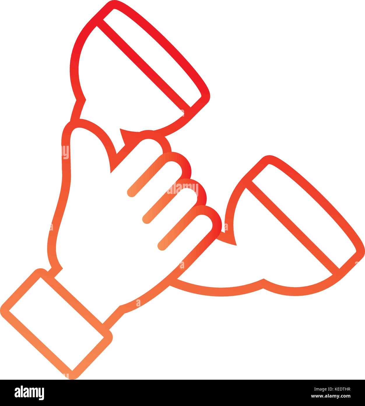 hand with telephone vector illustration Stock Vector Image & Art - Alamy