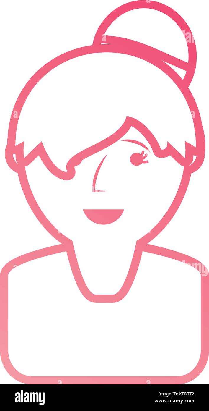 woman face vector illustration Stock Vector Image & Art - Alamy