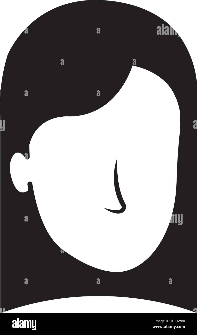 beautiful woman head avatar character vector illustration design Stock ...
