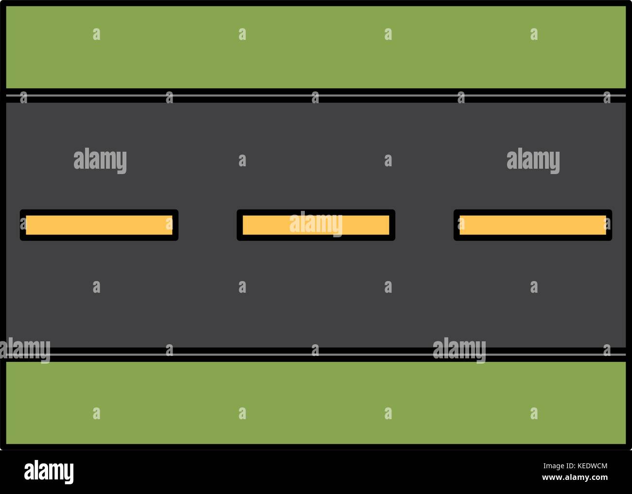 road vector illustration Stock Vector Image & Art - Alamy