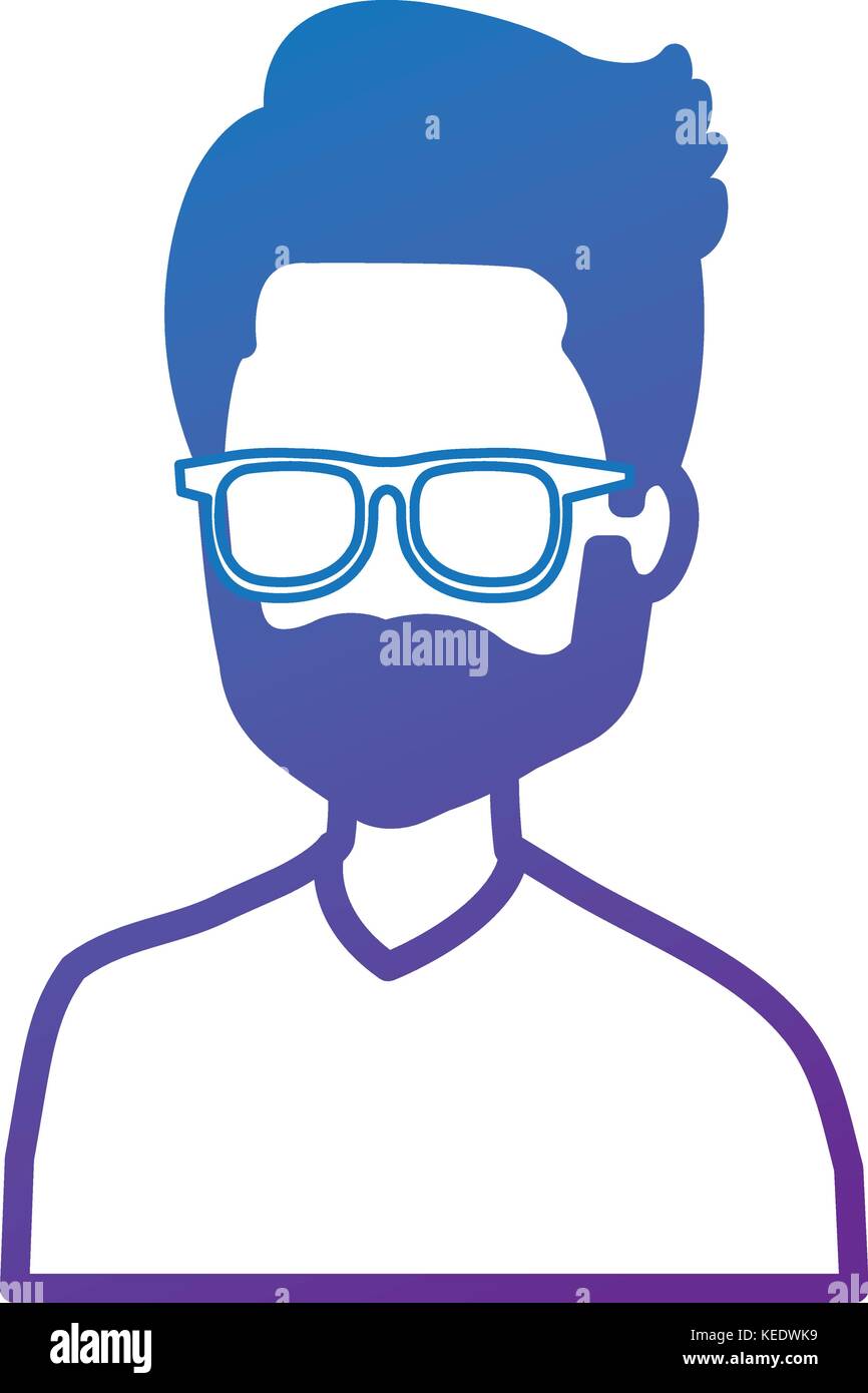 young man avatar character vector illustration design Stock Vector ...