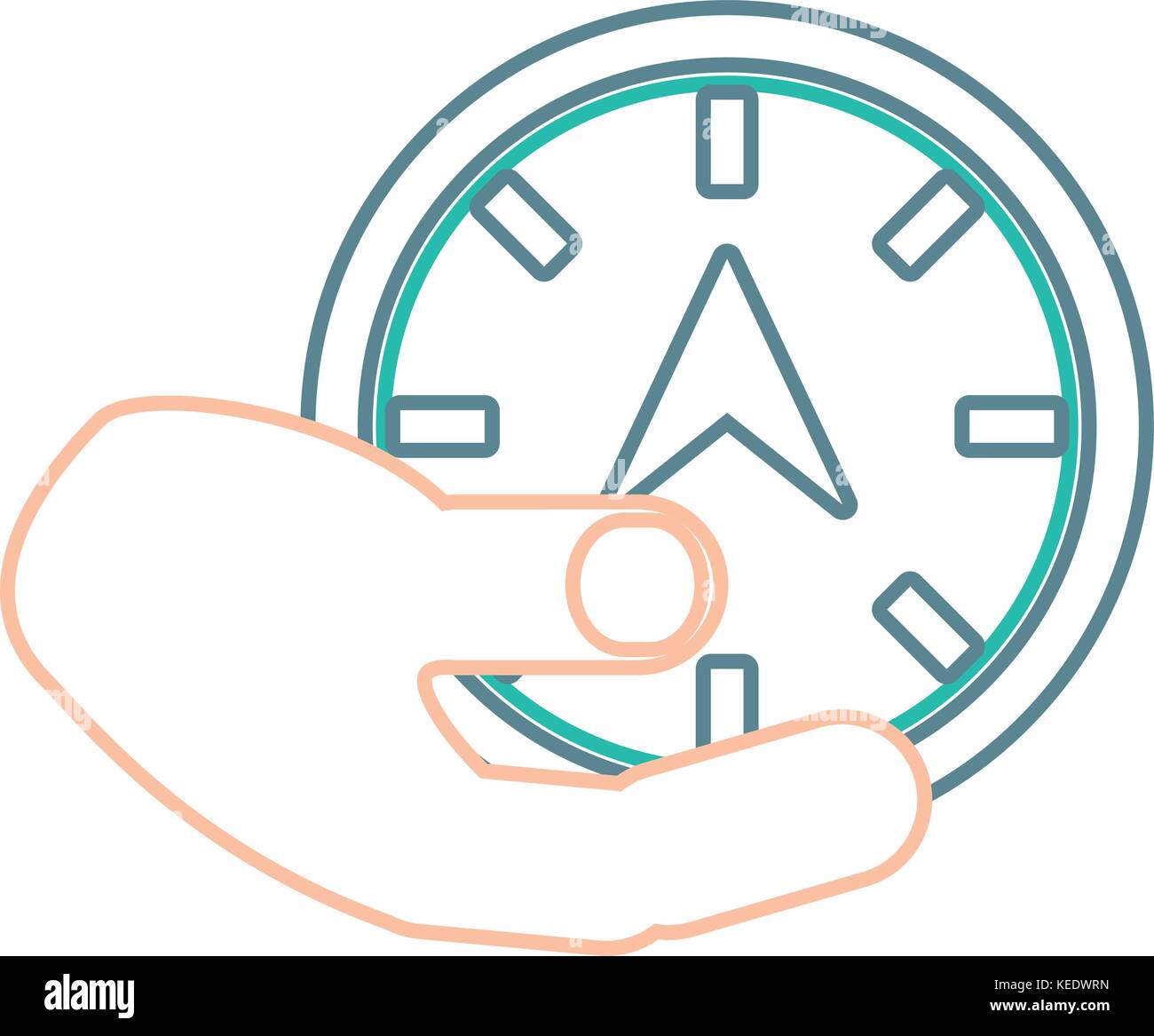 hand with vector illustration Stock Vector Image & Art - Alamy