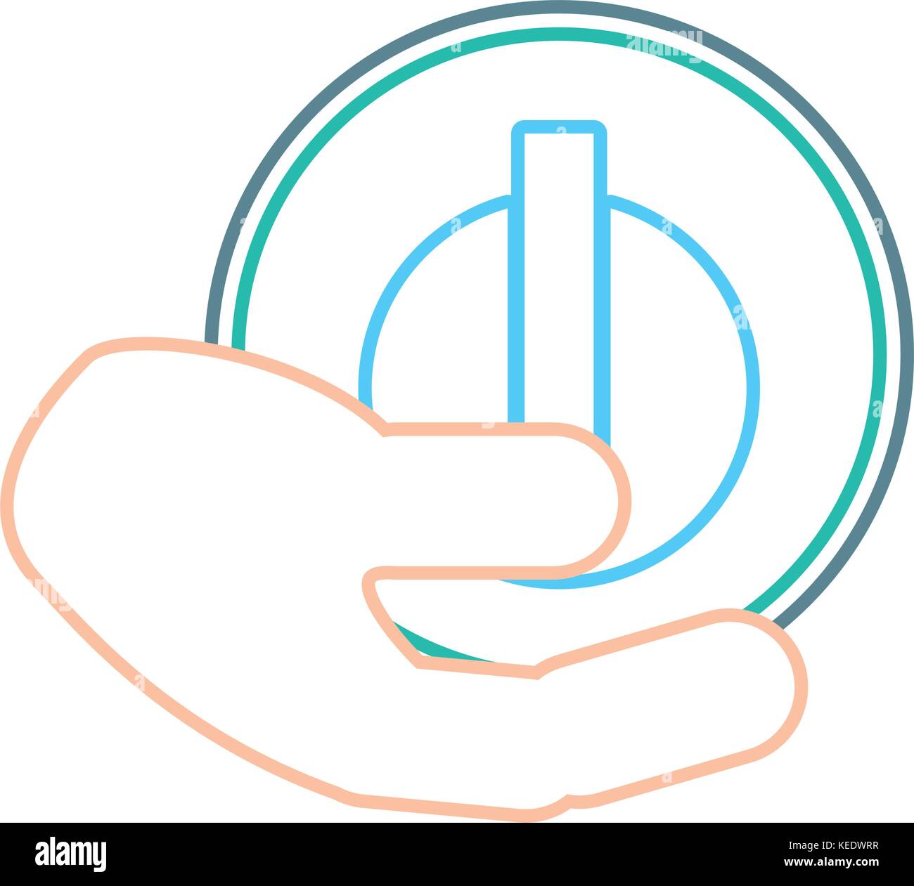 hand with vector illustration Stock Vector Image & Art - Alamy