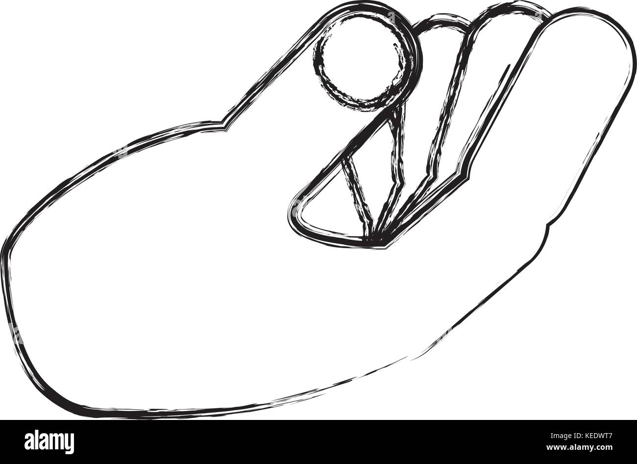 hand with vector illustration Stock Vector Image & Art - Alamy